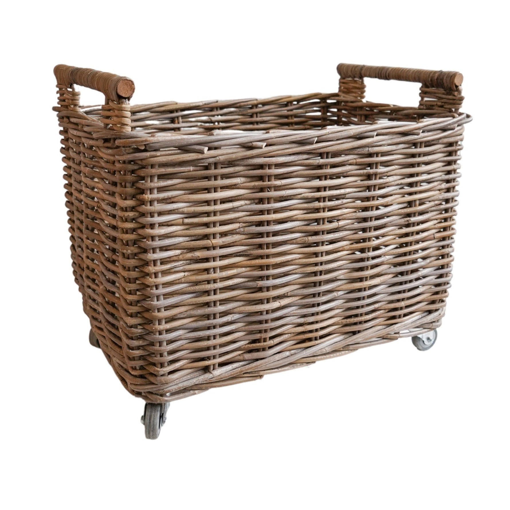 Natural Rattan Log Cart – Ivyline
