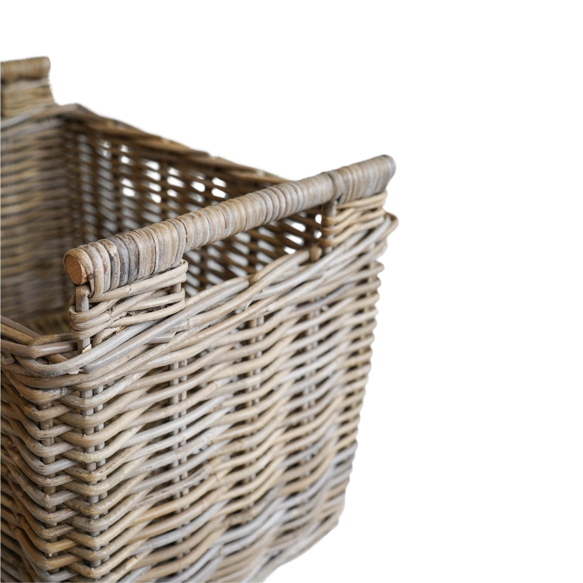 Natural Rattan Log Cart – Ivyline