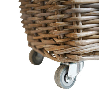 Natural Rattan Log Cart – Ivyline