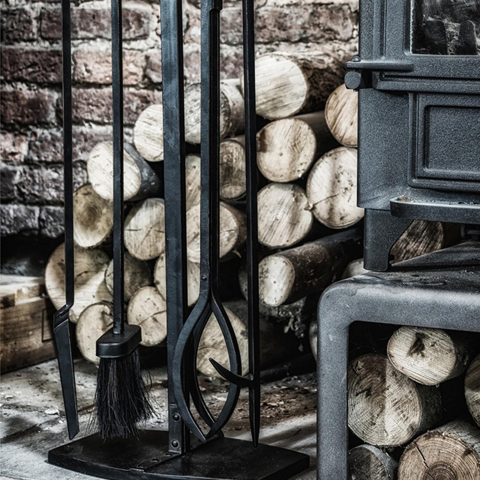Fireside accessories, companion sets and log storage - Ivyline